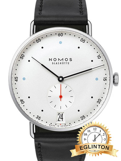Nomos Glashutte Metro 38 Date Steel White Dial Hand Wind Mens Watch 11 ...